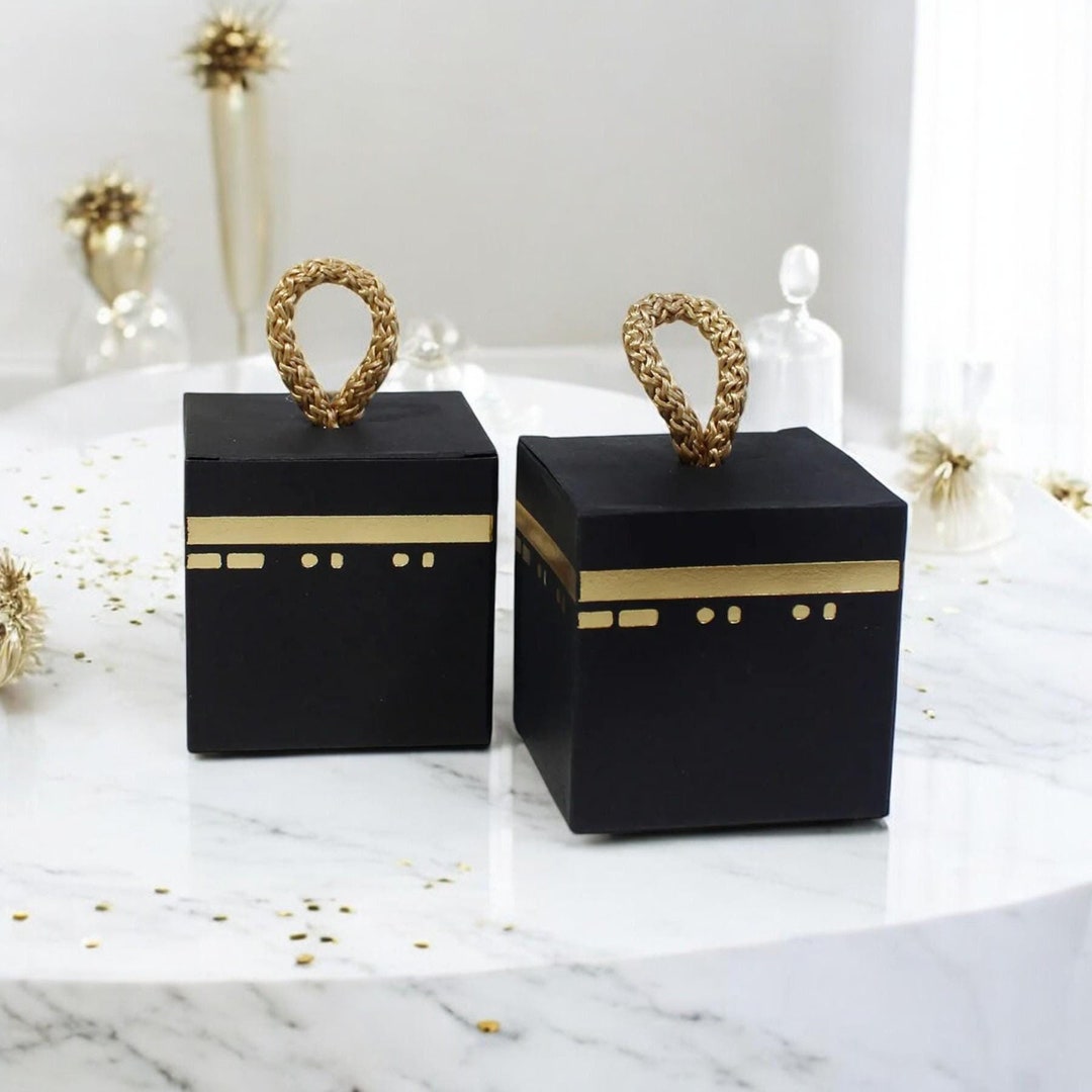 10 Pcs Kaaba Candy Boxes, Eid Mubarak Gift Box Islamic Party Gift ...