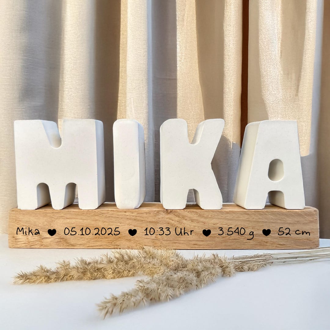 Personalized Birth Gift | Gift With Name, Date of Birth, Height and ...