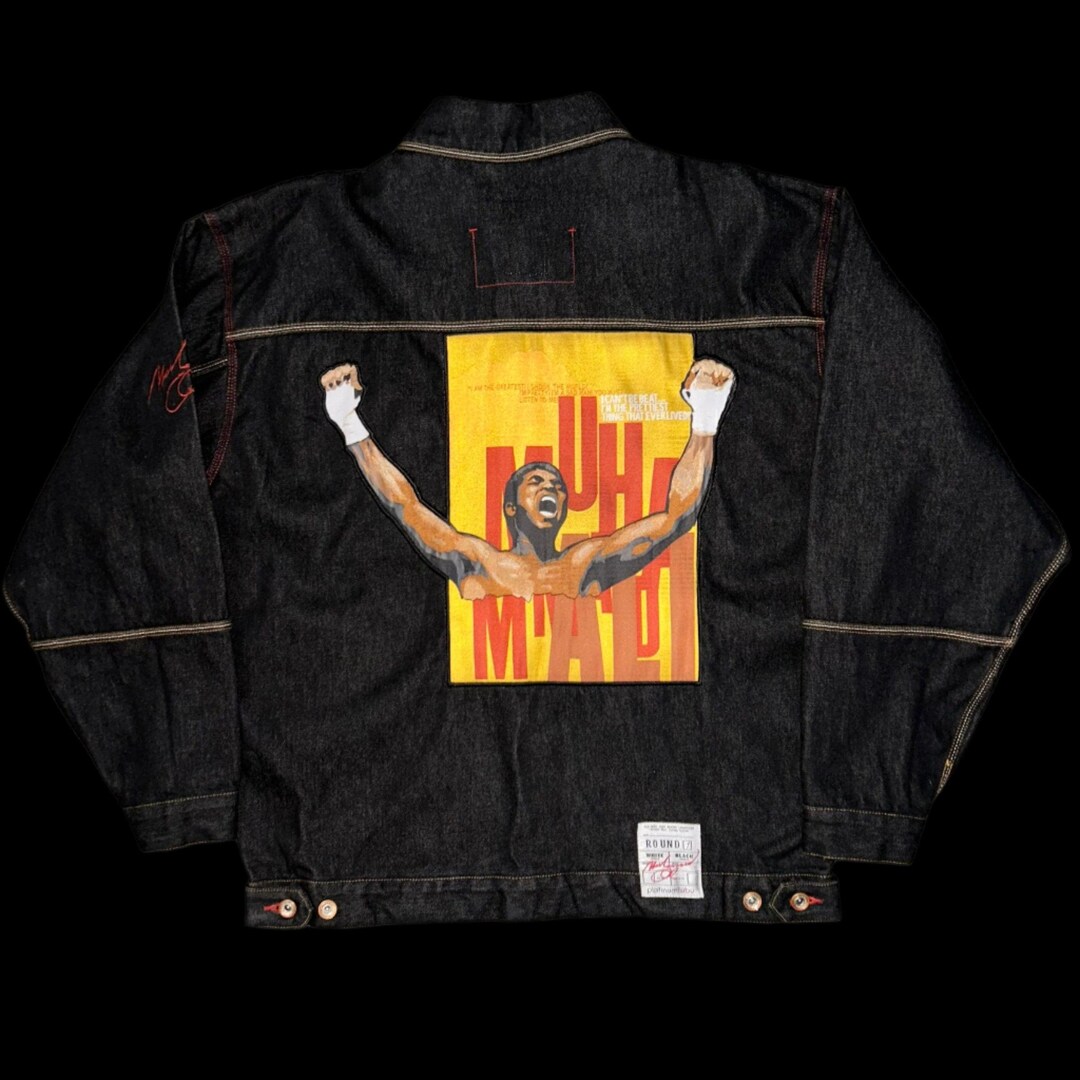 FUBU Muhammad Ali Vintage Platinum Jacket Jeans XL - Etsy