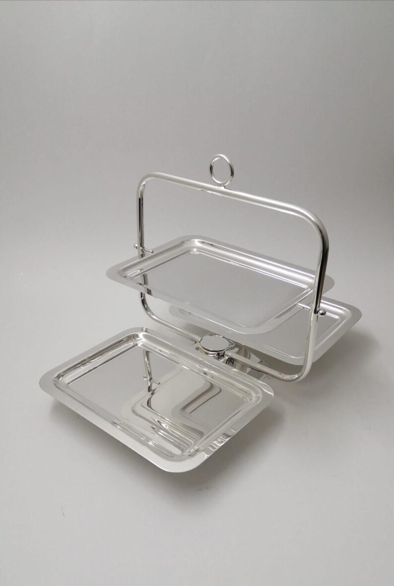 Compact Foldable 3-tier 999 Silver Tray, Multi-level Design for Dining ...