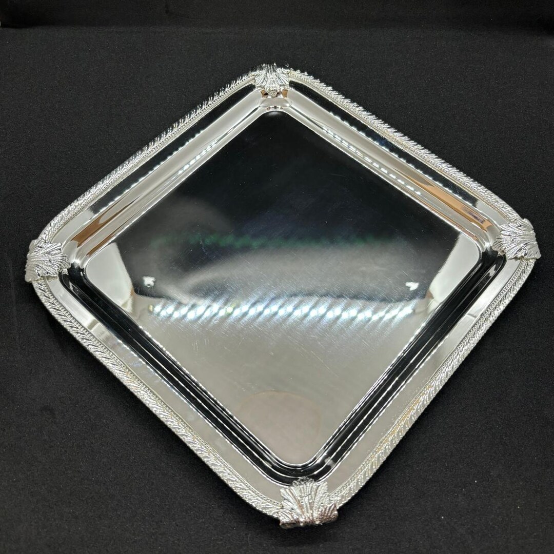 Exquisite Square Silver Tray, Beautiful Blend of Function and Decor ...