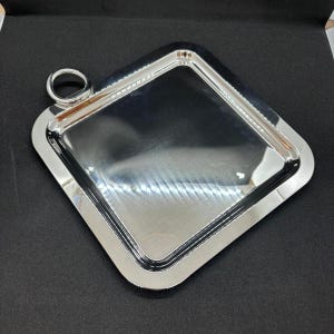 Elegant Square Tray & 999K Silver, Handmade Design, Useful for Serving ...