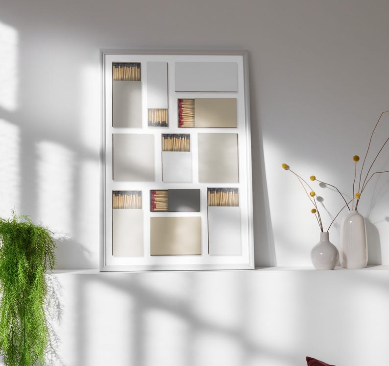 DIY Neutral Matchbox Template, Custom Canva Match Box Poster, Editable ...