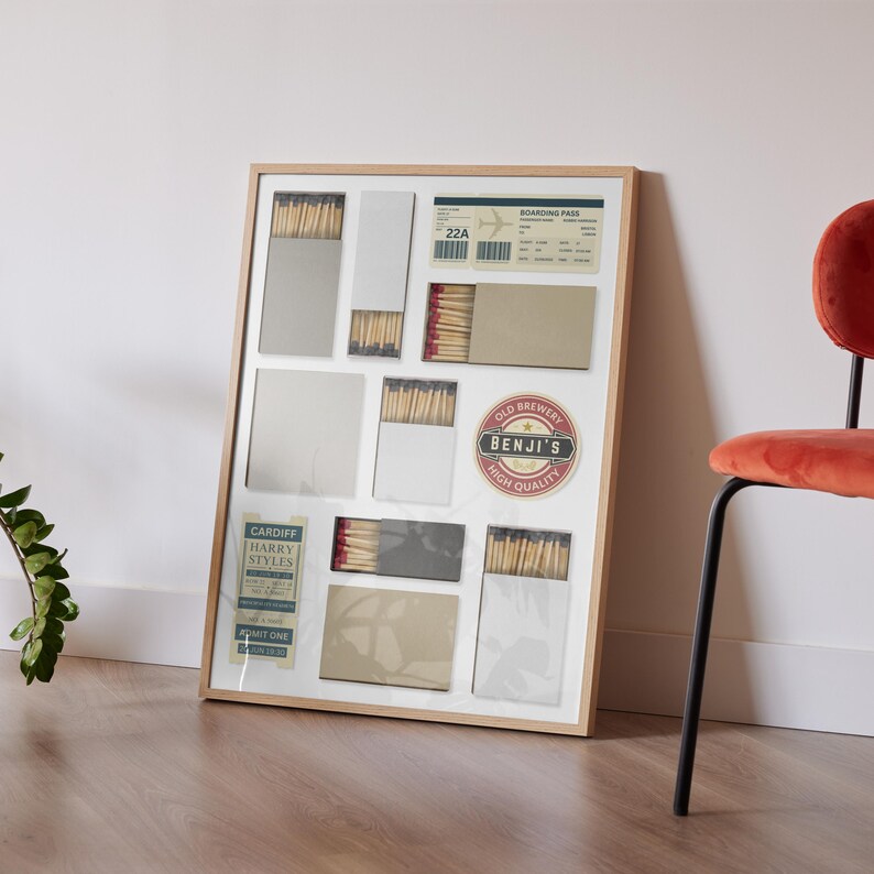 DIY Matchbox and Ticket Template, Custom Canva Match Box Poster ...