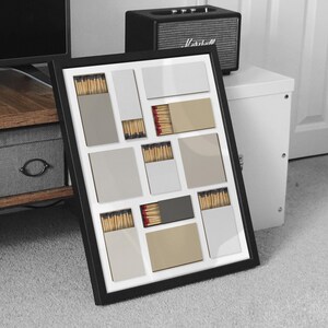 DIY Neutral Matchbox Template, Custom Canva Match Box Poster, Editable ...