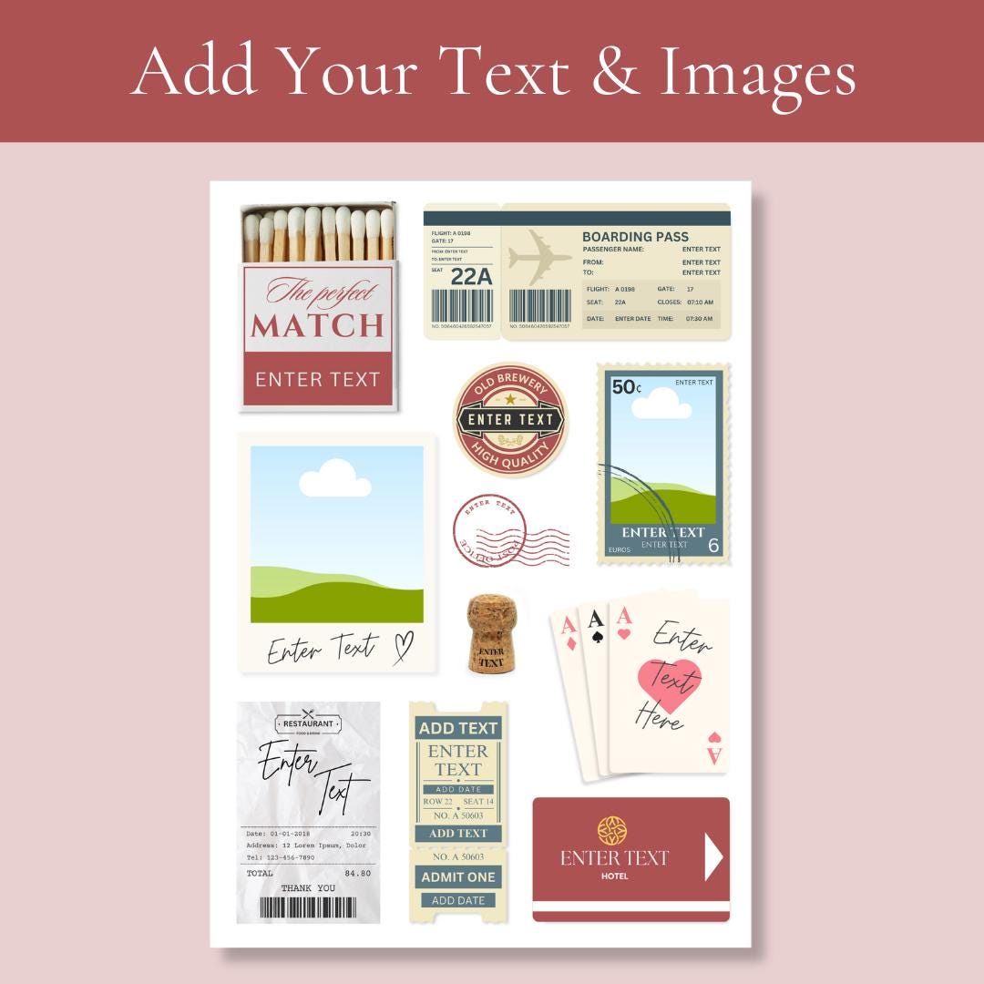 DIY Memory Matchbox Template Print, Canva Match Box Poster, Editable ...