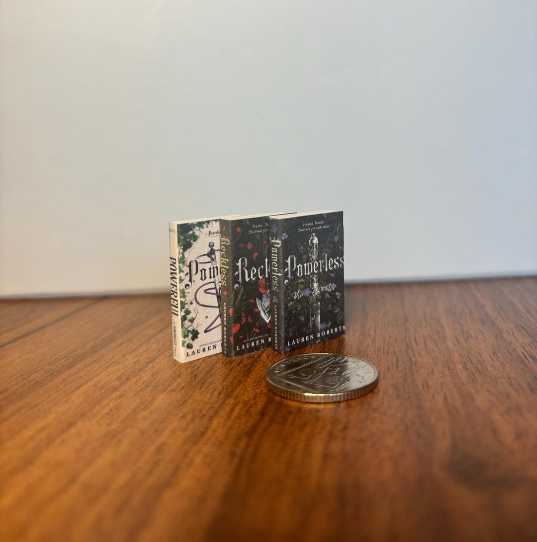 Handmade Mini Books - Powerless Series by Lauren Roberts (individual ...