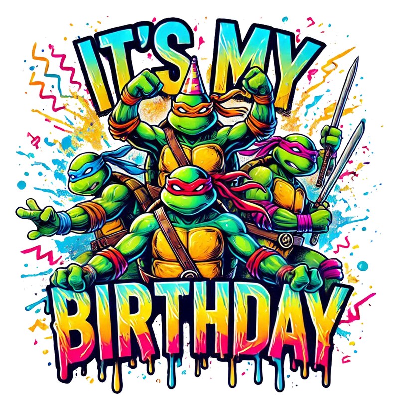 Ninja Turtle Birthday - Etsy