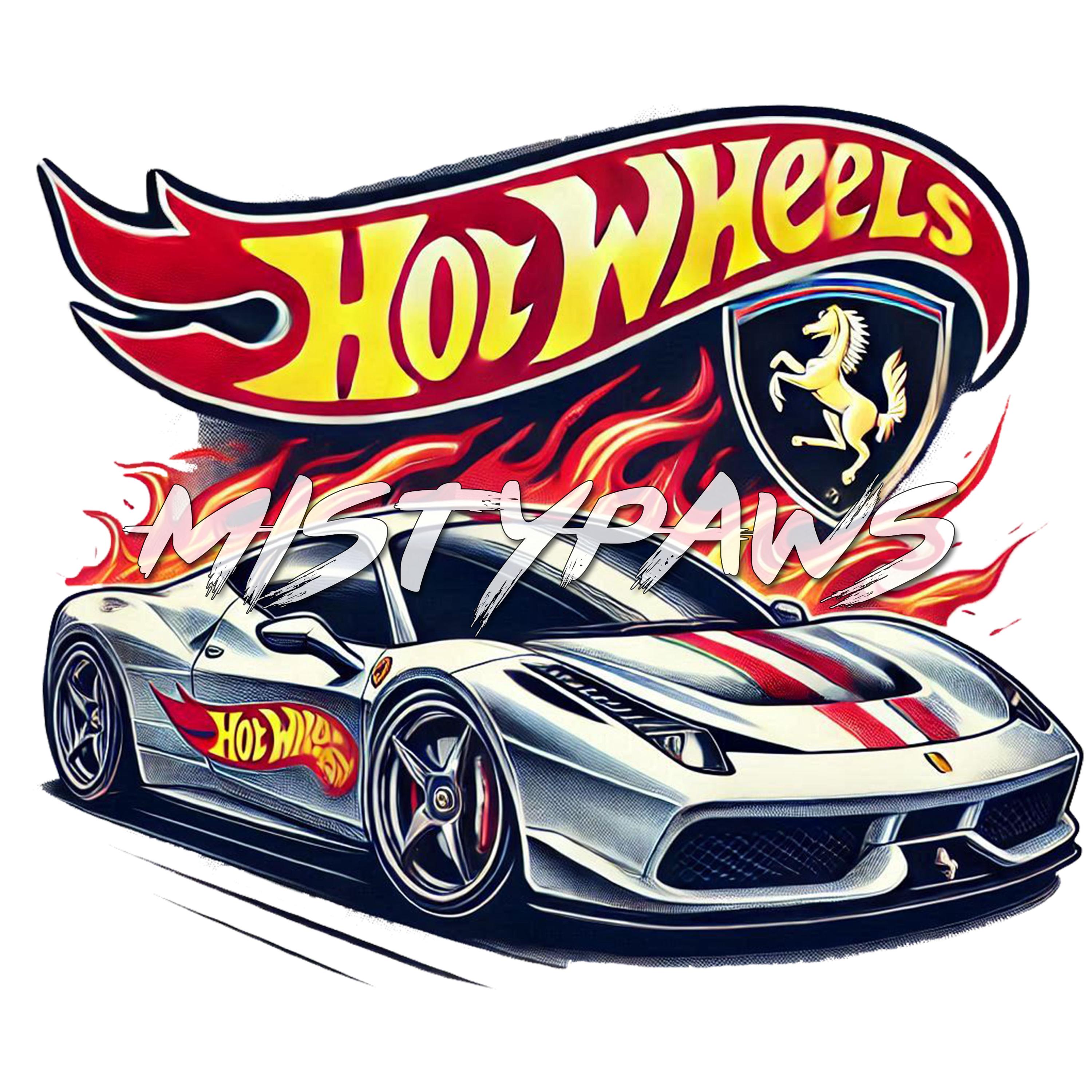 Hot Wheels PNG Hot Wheels DTF T-shirt Design 300 DPI Digital Art for ...