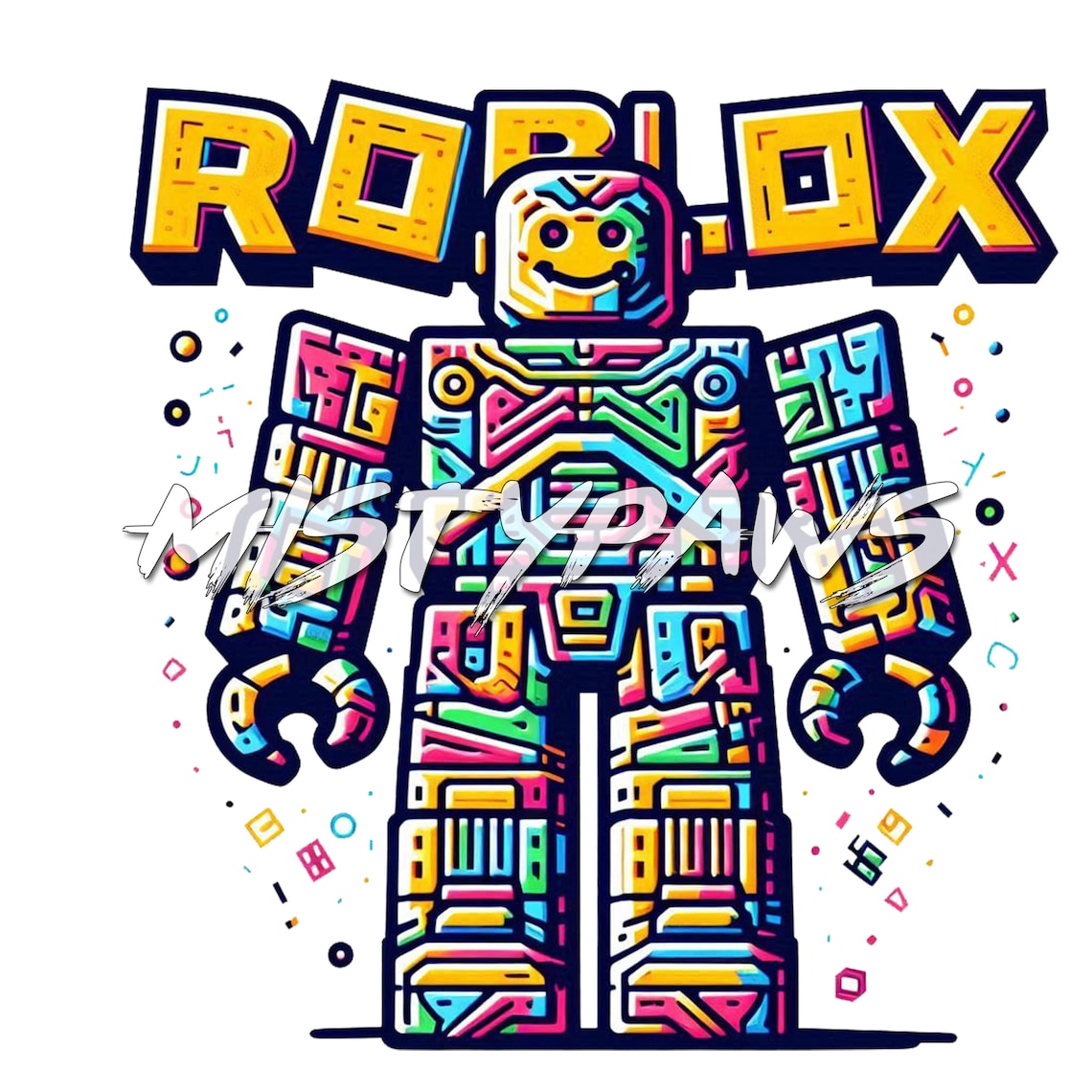 Roblox PNG Roblox DTF T-shirt Design 300 DPI Digital Art for Posters ...