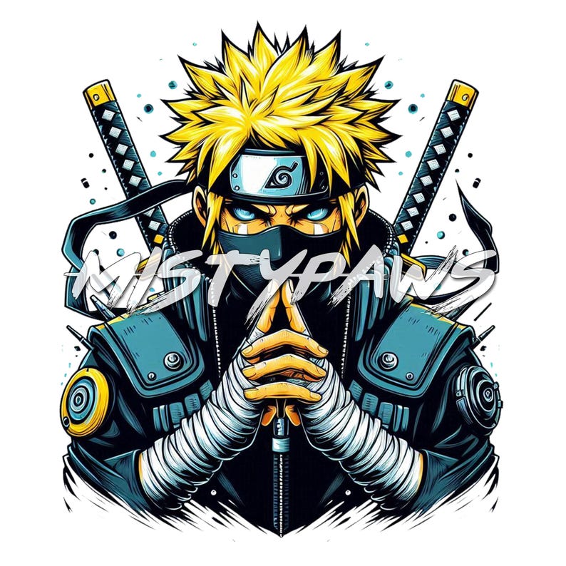 Naruto PNG Naruto SVG T-shirt Design 300 DPI Digital Art for Posters ...
