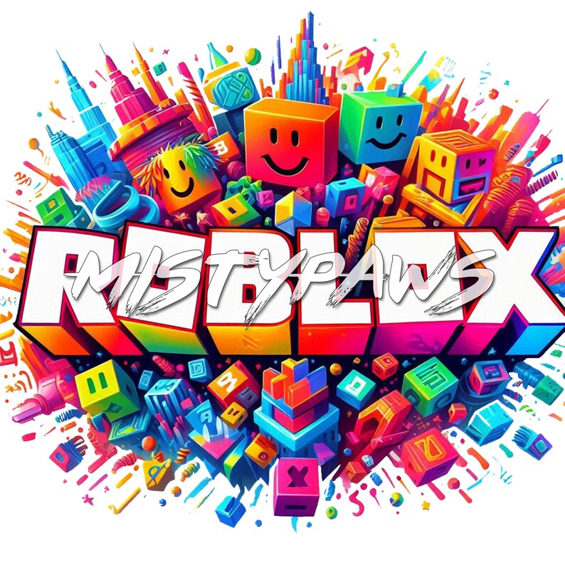 Roblox PNG Roblox DTF T-shirt Design 300 DPI Digital Art for Posters ...