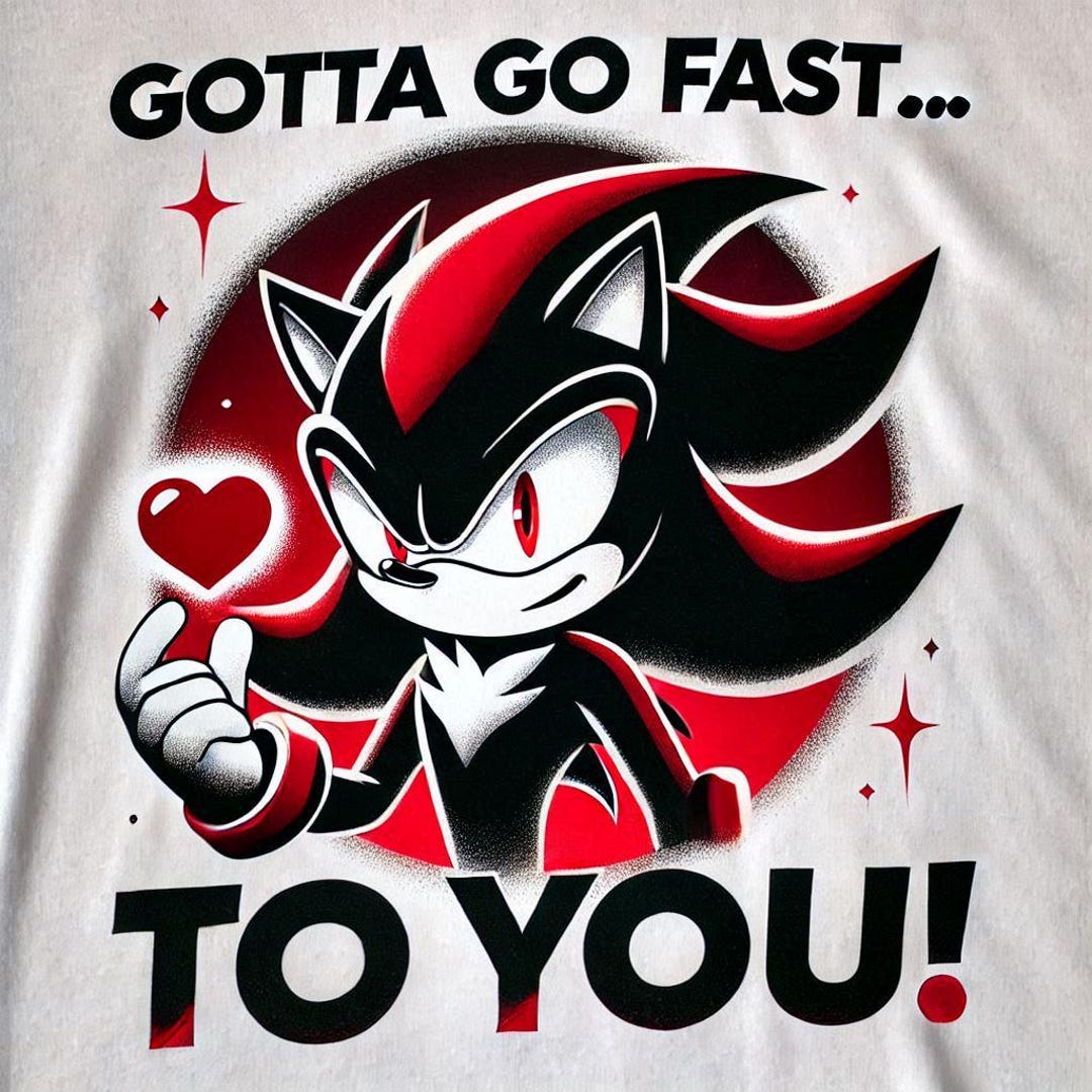 Sonic Hedgehog PNG Sonic DTF T-shirt Design 300 DPI Digital Art for ...