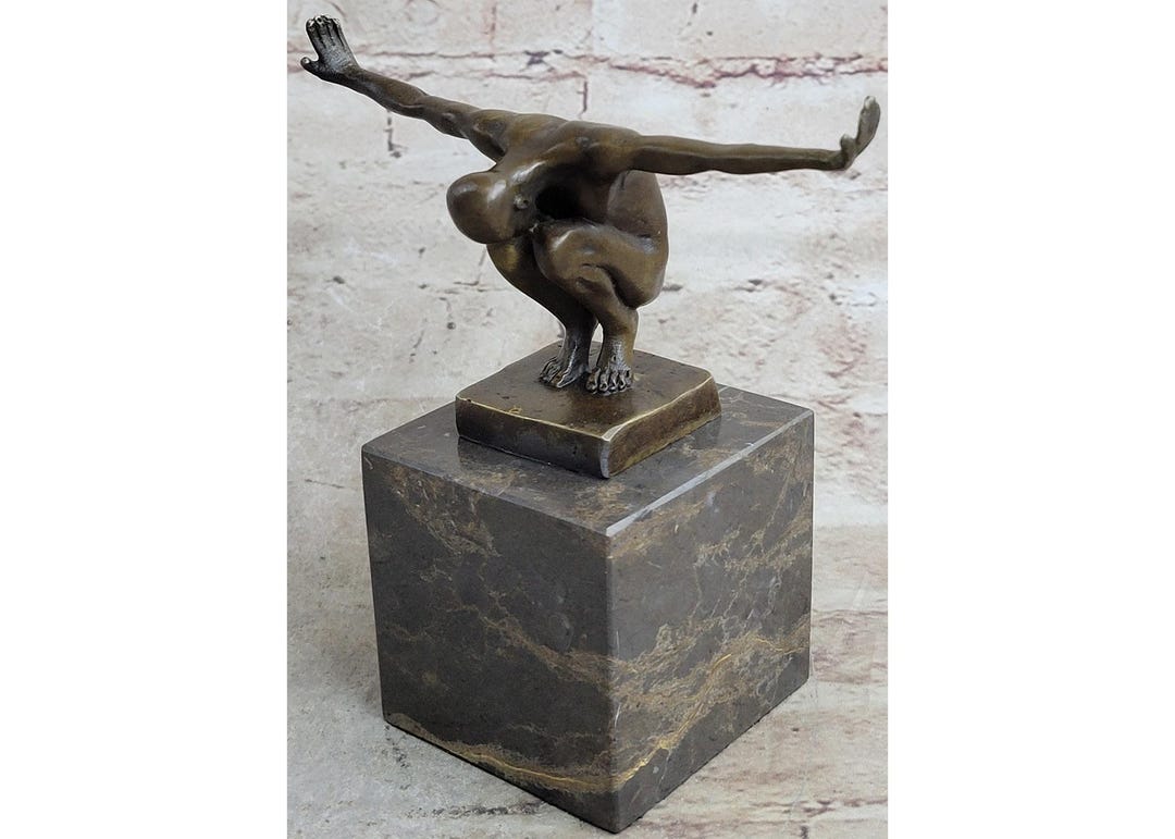 The Athlete Man Bronze Statue Sculpture Home Art Deco Figure - Etsy