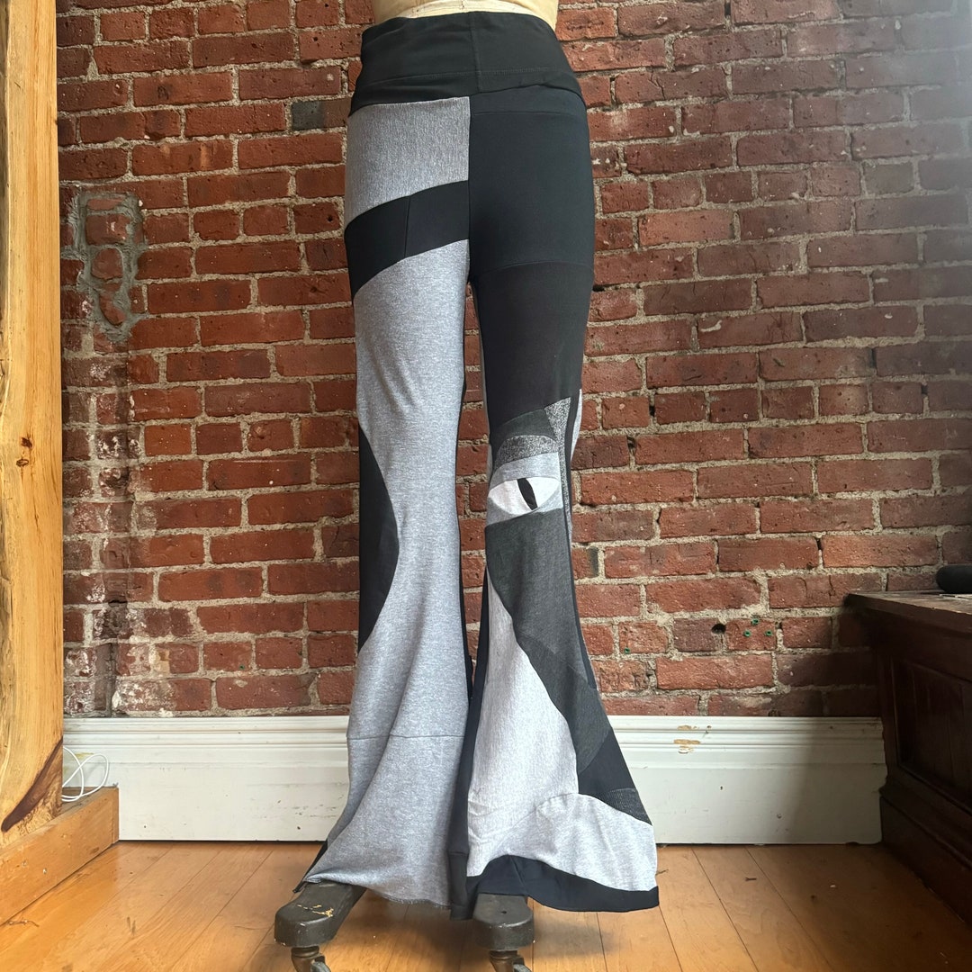 Upcycled Eco Wave Flares One of a Kind Cotton Patchwork Bell Bottoms ...