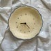 Ceramic Plate Clock Beige and Dark Blue - Etsy