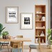 Motivational Wall Art Set – Dream Big, Work Hard & Stay Positive ...