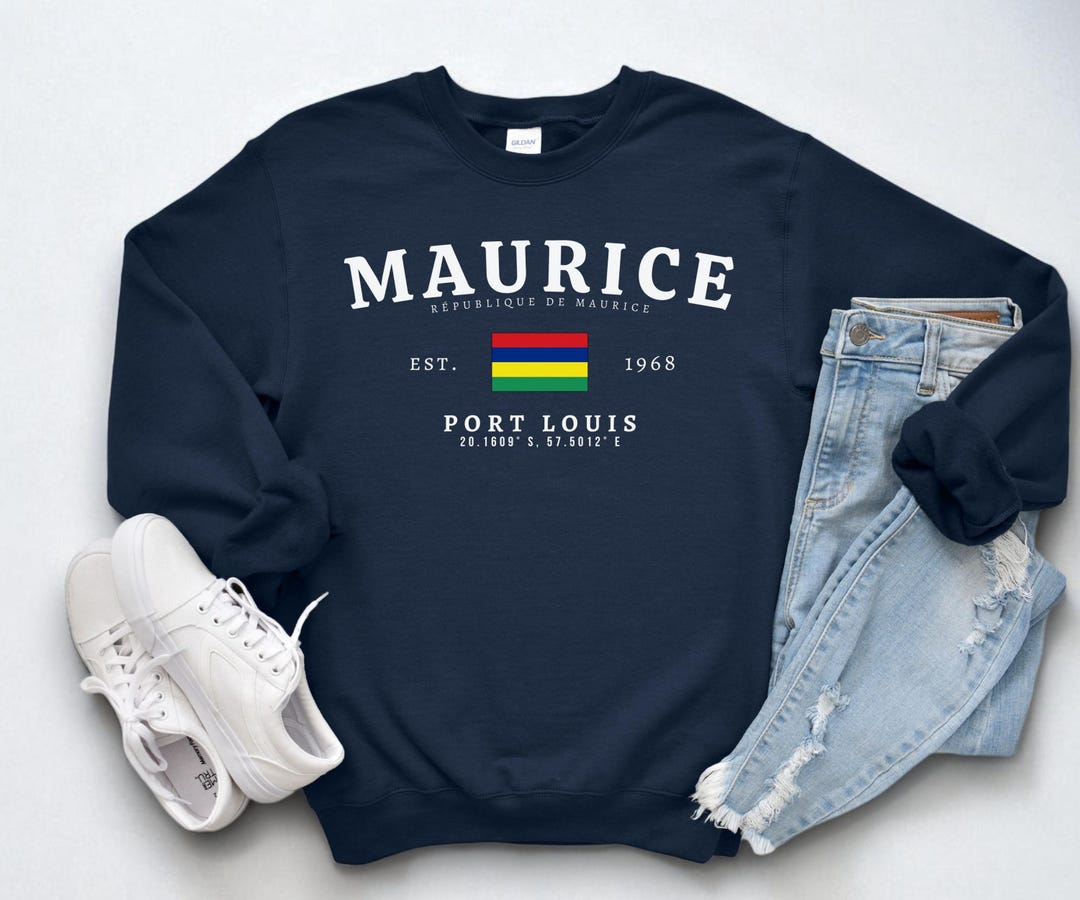 Mauritius Crewneck Sweatshirt – Maurice Flag Pullover, Maurice Pride ...