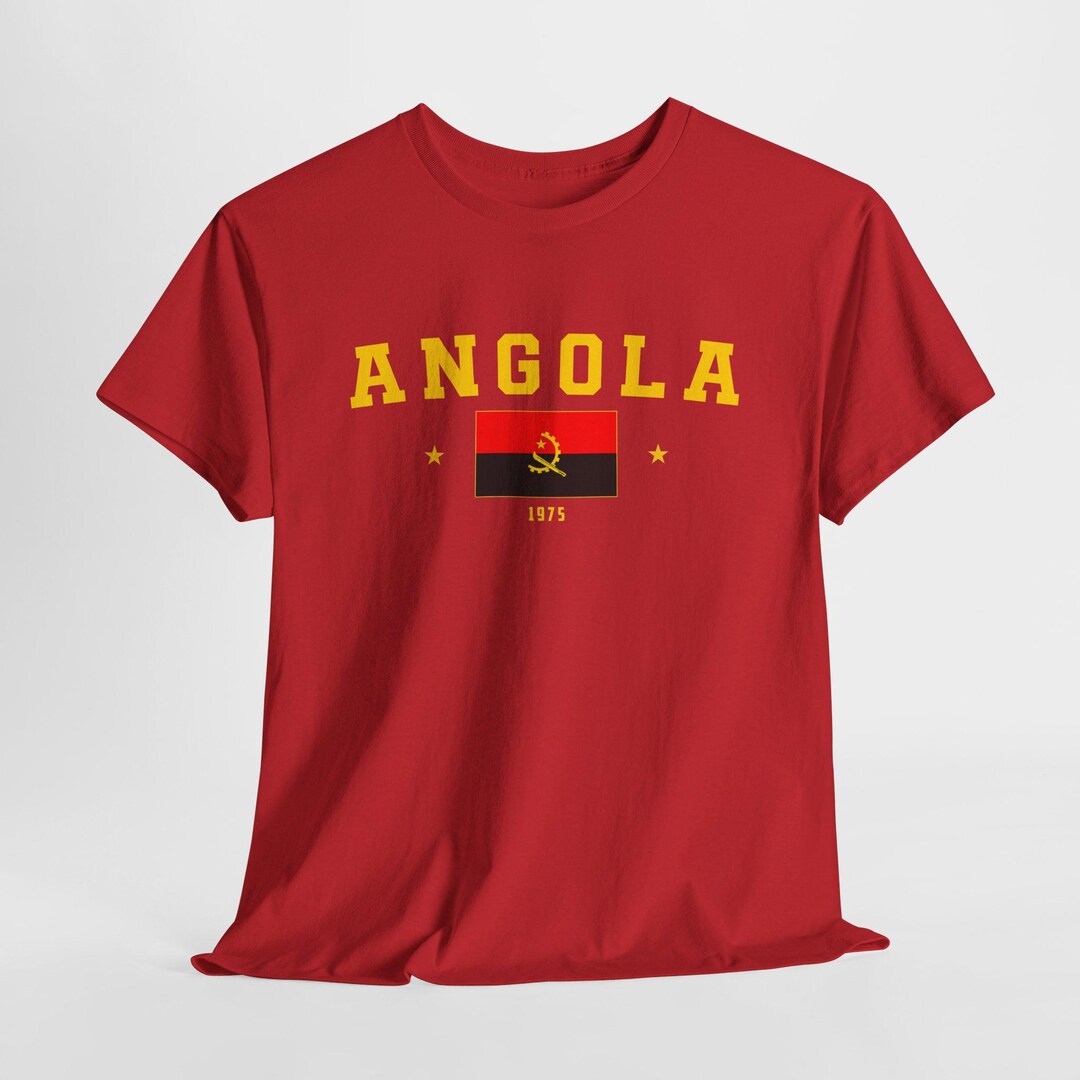 Angola Unisex T-shirt, Angolan Flag T-shirt, Her & Him Gift, Summer ...
