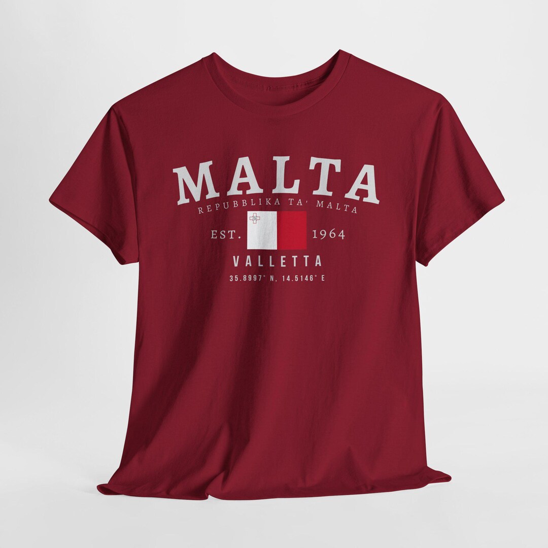 Malta Y2K Unisex T-shirt, Maltese Flag Tee, Valletta Graphic Shirt ...