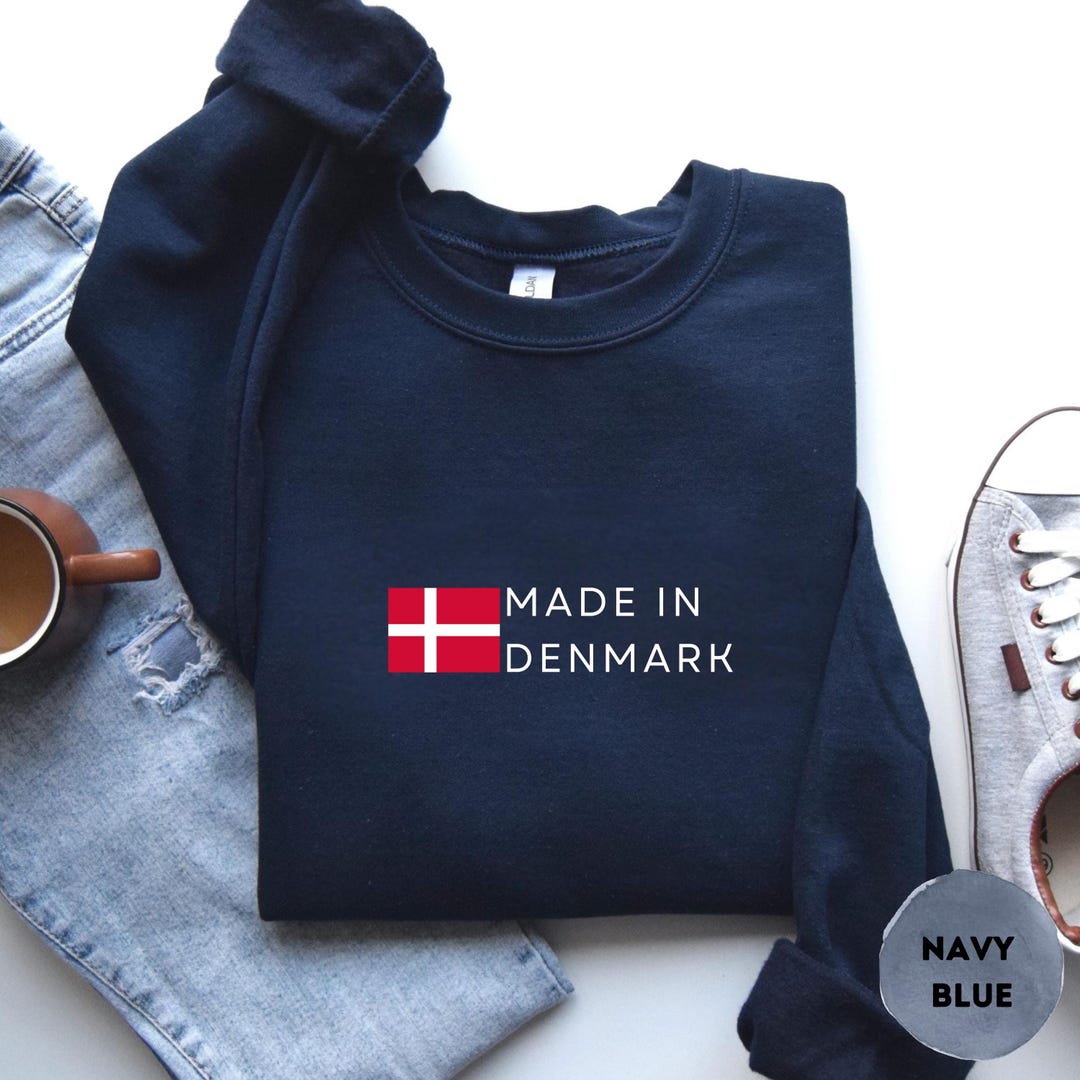Denmark Crewneck Sweatshirt – Denmark Flag Pullover, Danmark Pride ...