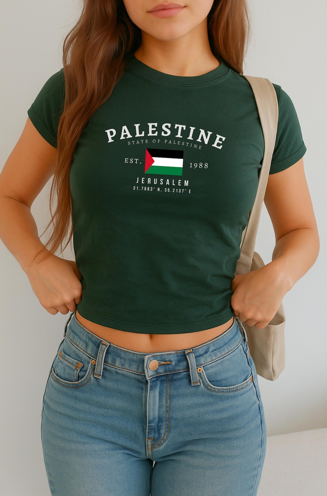 Palestine Baby Tee, Filistin Y2K Crop Top, Vintage Gaza Flag Shirt ...