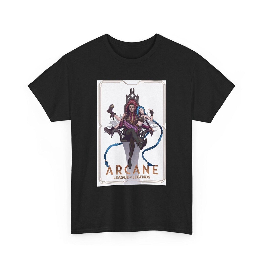 Jinx and Slico Tshirt, Arcane Tshirt Jayvik, Jinx, Jayce, Caitlyn, Ekko ...