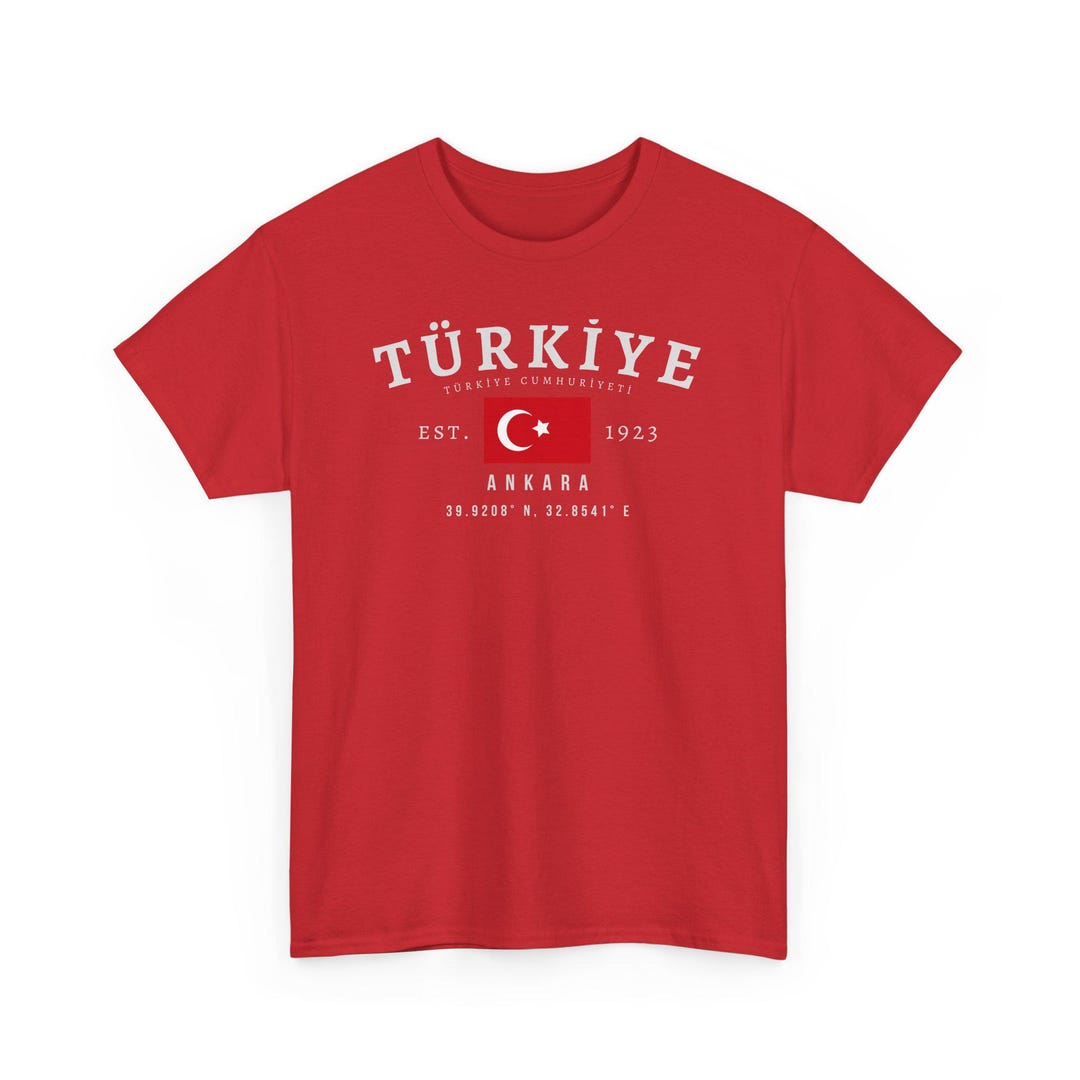 Türkiye Y2K Unisex T-shirt, Turkish Flag Tee, Istanbul Graphic Shirt ...