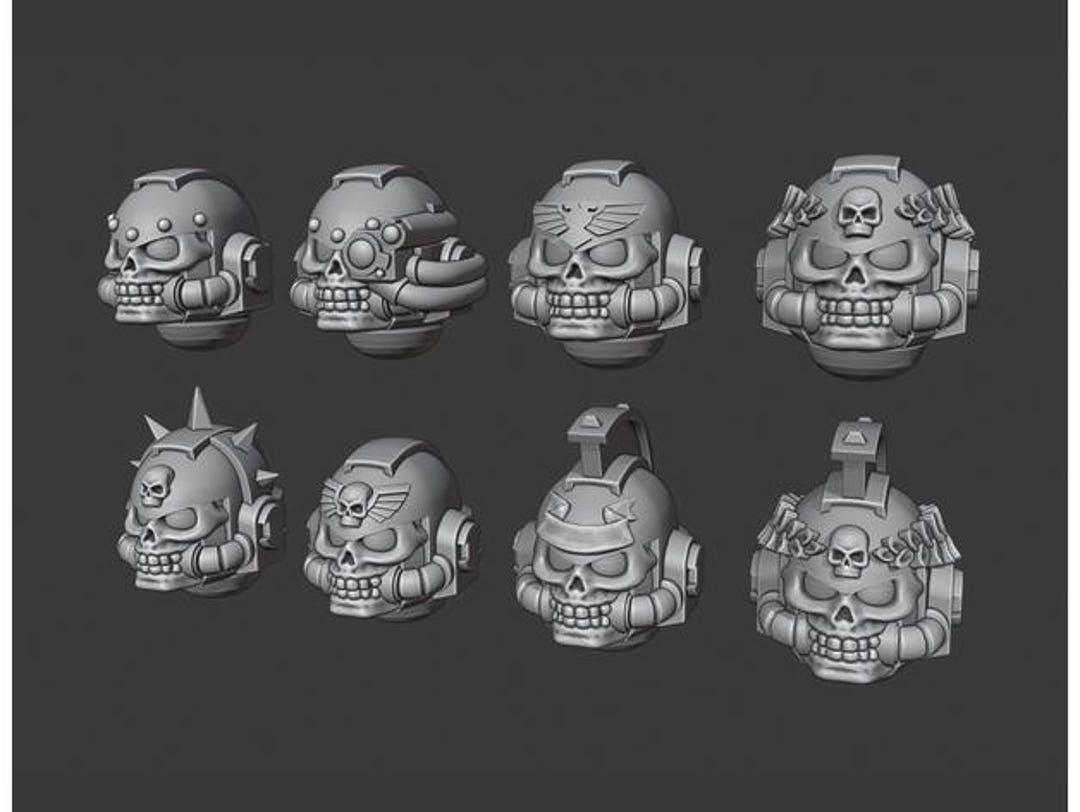 Space Knights Chaplain X6 - Angry Chaplain - Custom Helmets - Scifi ...