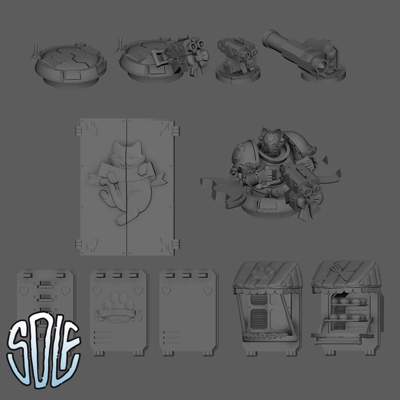 Galactic Maid Marines | Flower Power Tank | Space Tabletop Proxy ...