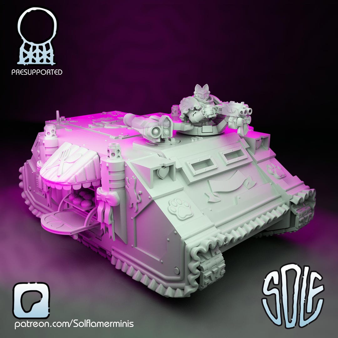 Galactic Maid Marines | Flower Power Tank | Space Tabletop Proxy ...
