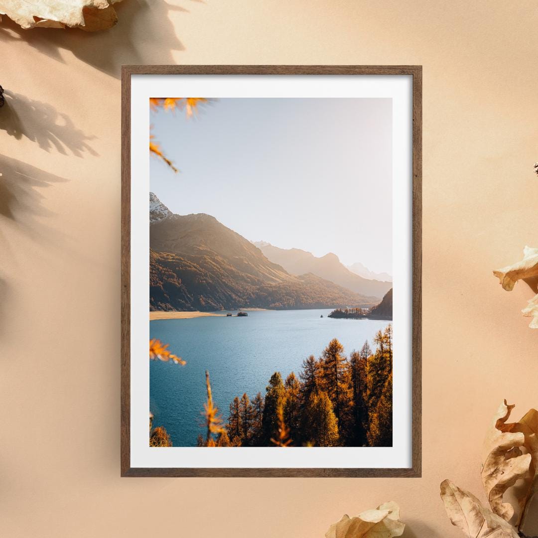 Switzerland Poster / Engadin Photography / Engadin Sankt Moritz Poster ...