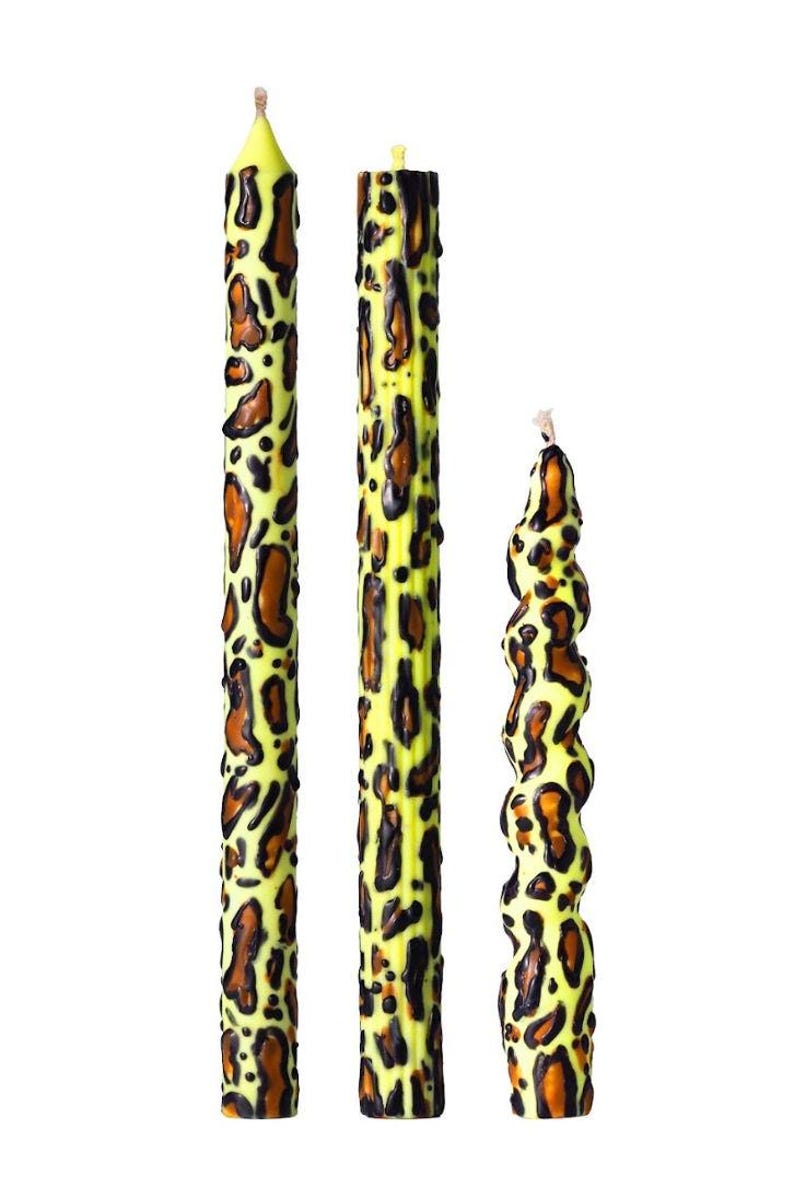 Leopard Taper Candles - Etsy