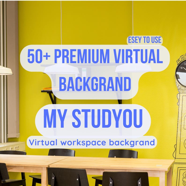 50+ Professional Virtual Backgrounds: Modern Zoom, Teams, Meet (digital ...