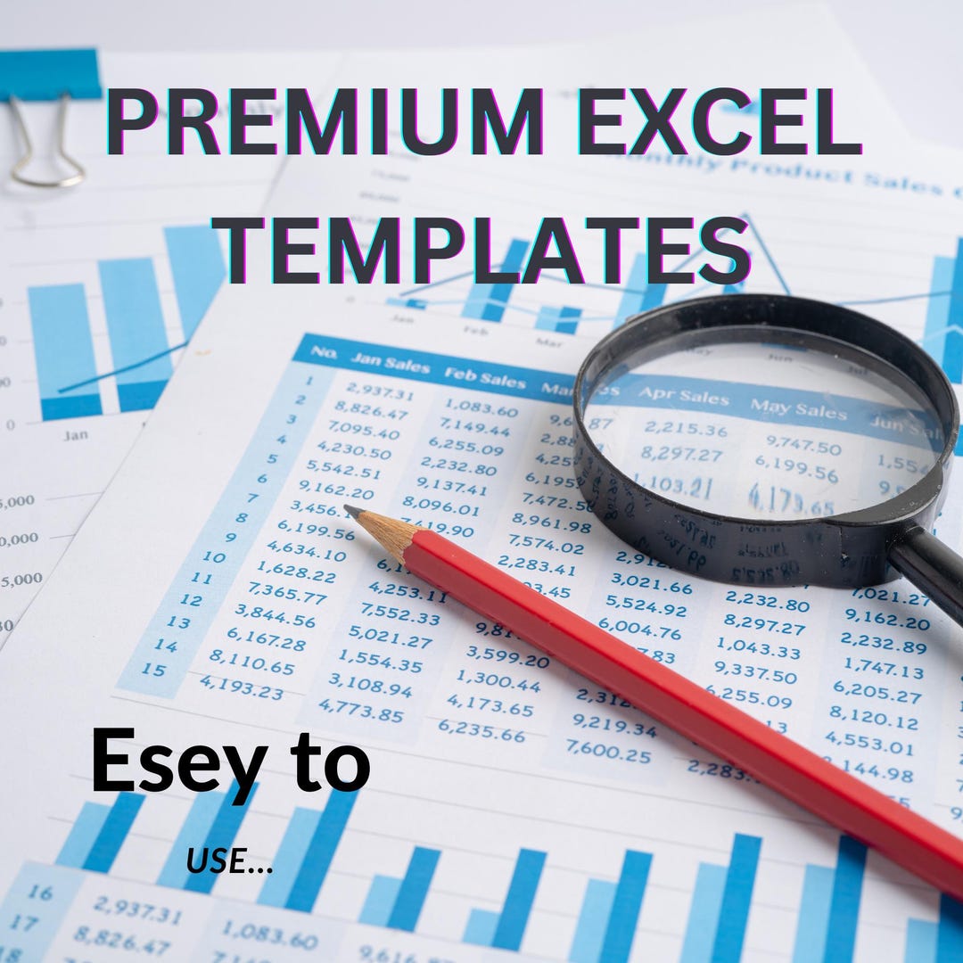 Premium Excel Template Budget Planner, Financial Tracker, Business ...