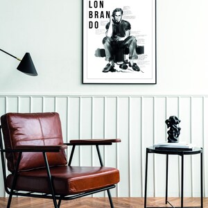 Marlon Brando Digital Drawing: Youthful Hollywood Portrait (digital ...
