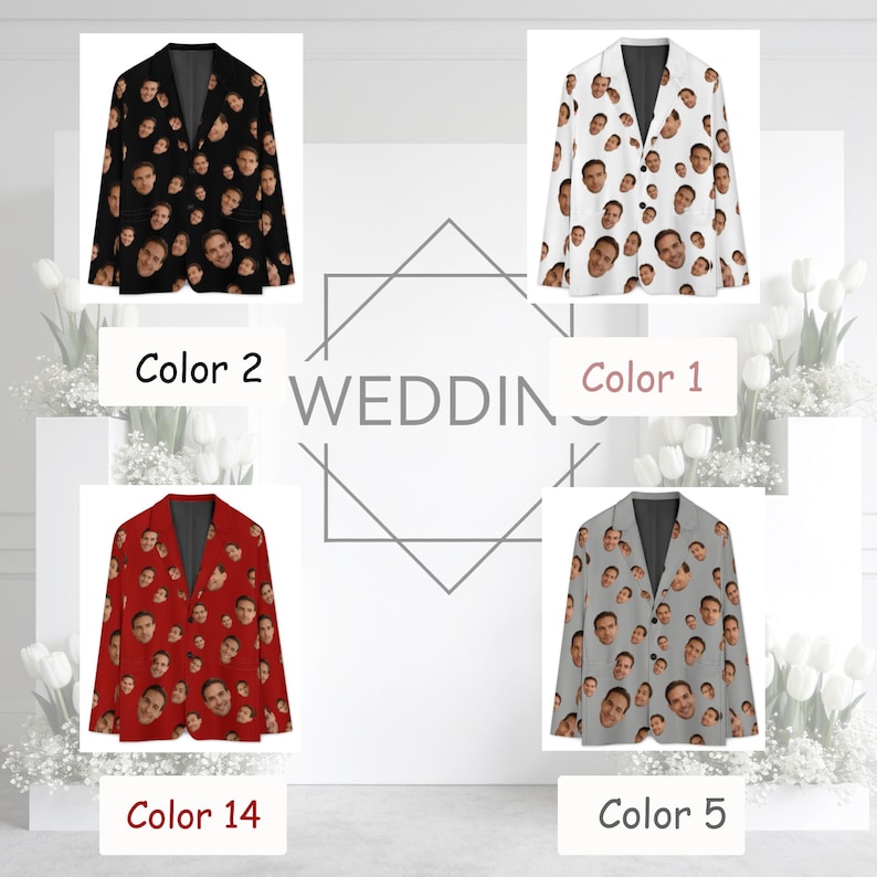 Personalized Suit Custom Blazer for Men All Over Print Personalized ...