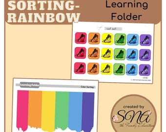Color Sorting File Folder Game/busy Book - Etsy