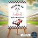 Formula 1 First Birthday Party Welcome Sign- Theme Editable, Race Car ...