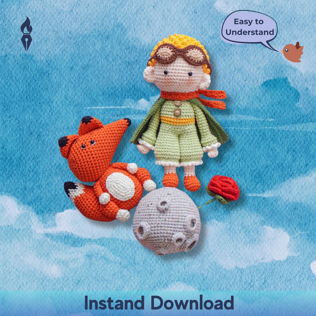 Little Prince Crochet Pattern PDF in English, Crochet Gift, Crochet ...