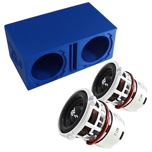 Dual Ported Subwoofer Box Enclosure W/2x B2 Audio Rampage RC2 2" Mini ...