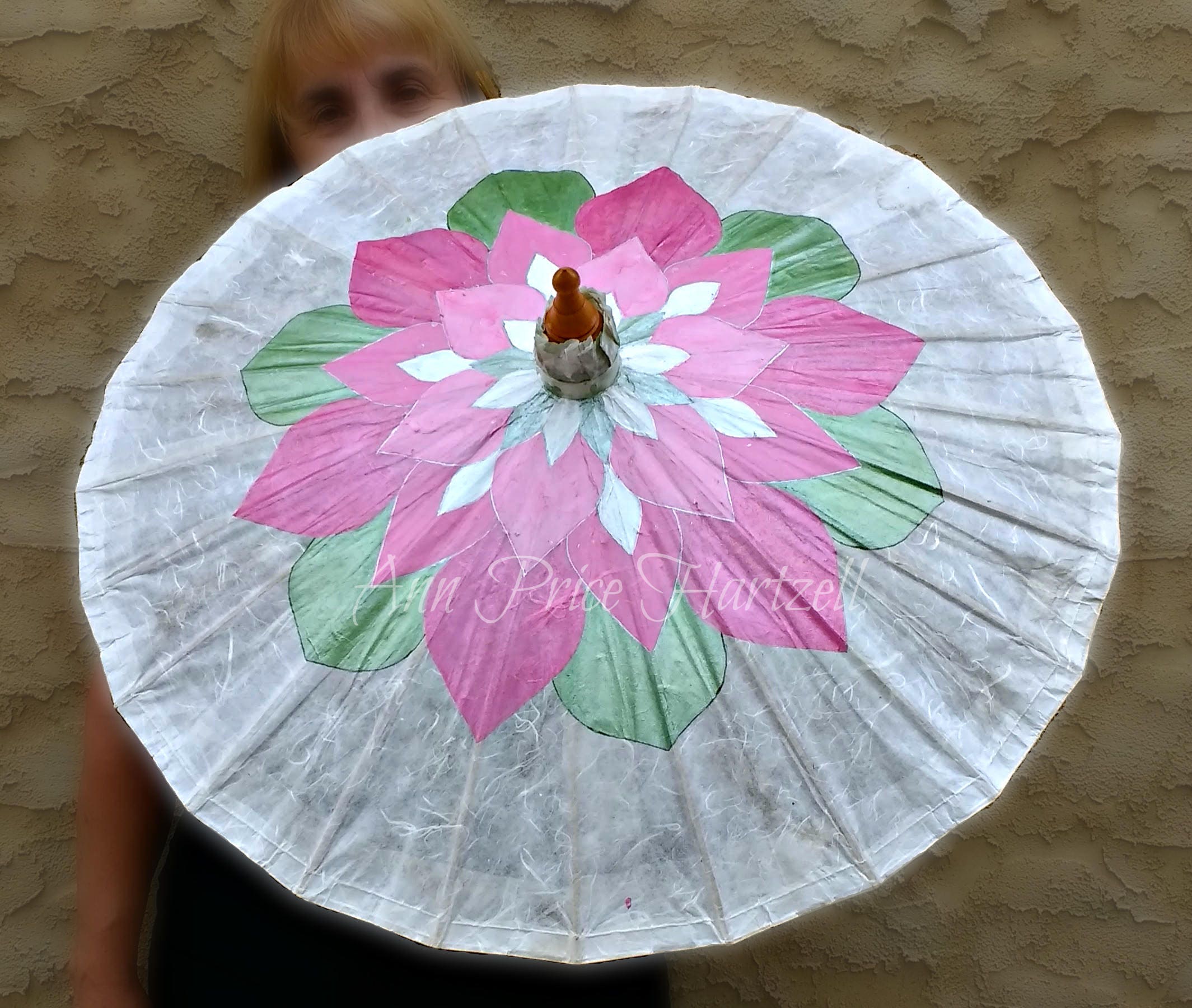 Parasol Pink Lotus Flower Parasol - Etsy