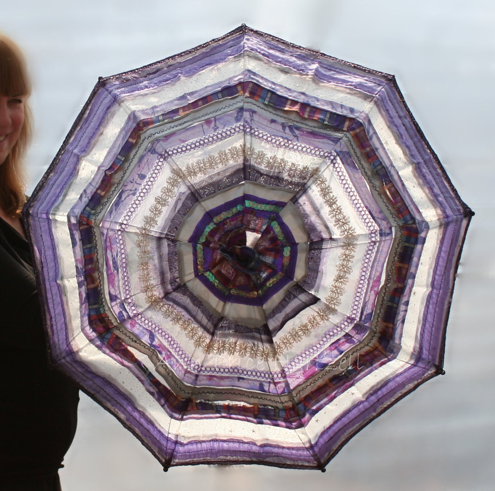 Parasol Hand Sewn Parasol of Ribbons - Etsy