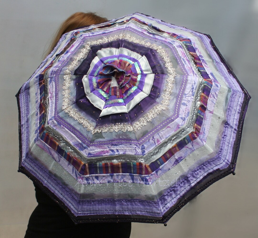 Parasol Hand Sewn Parasol of Ribbons - Etsy