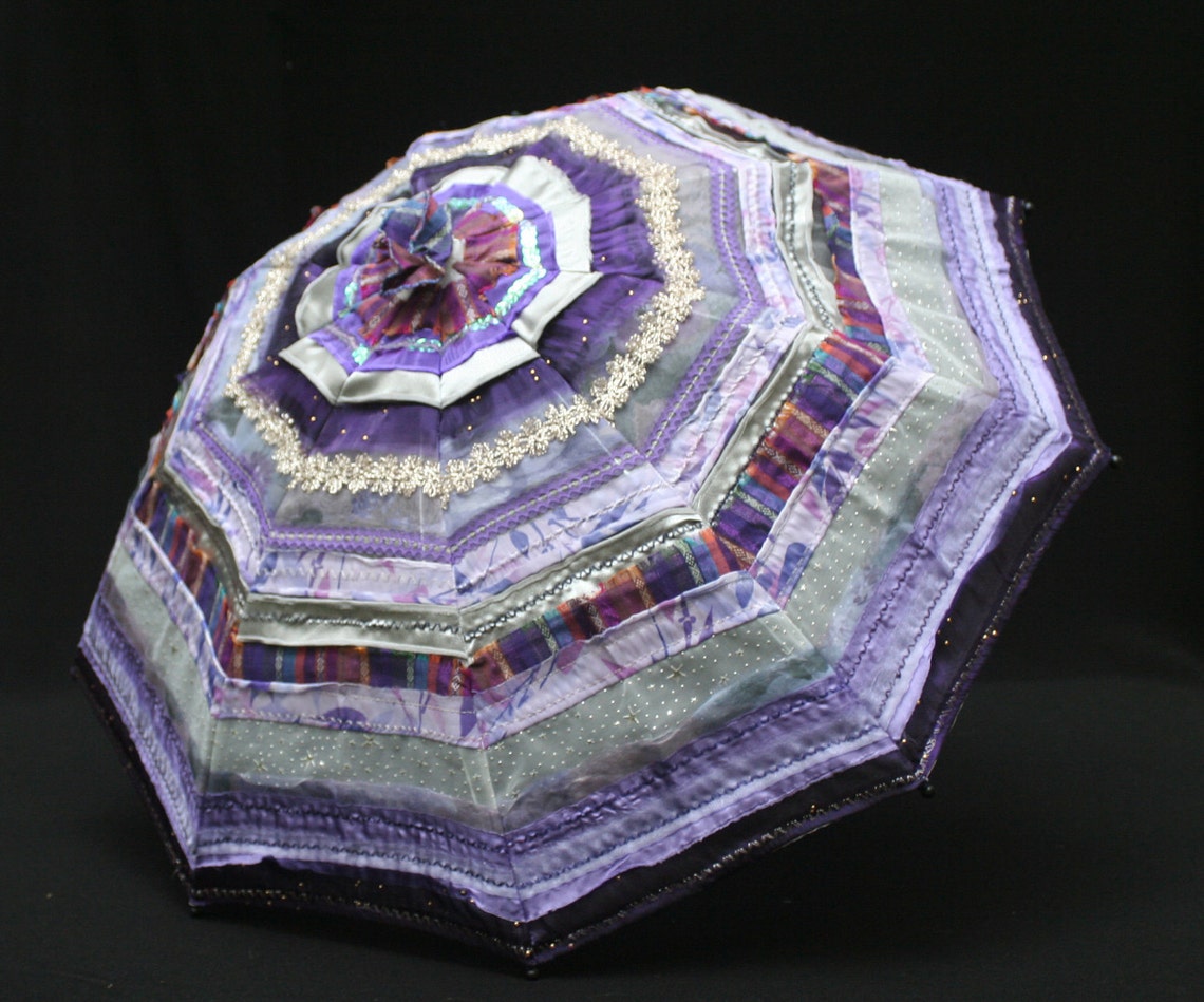 Parasol Hand Sewn Parasol of Ribbons - Etsy