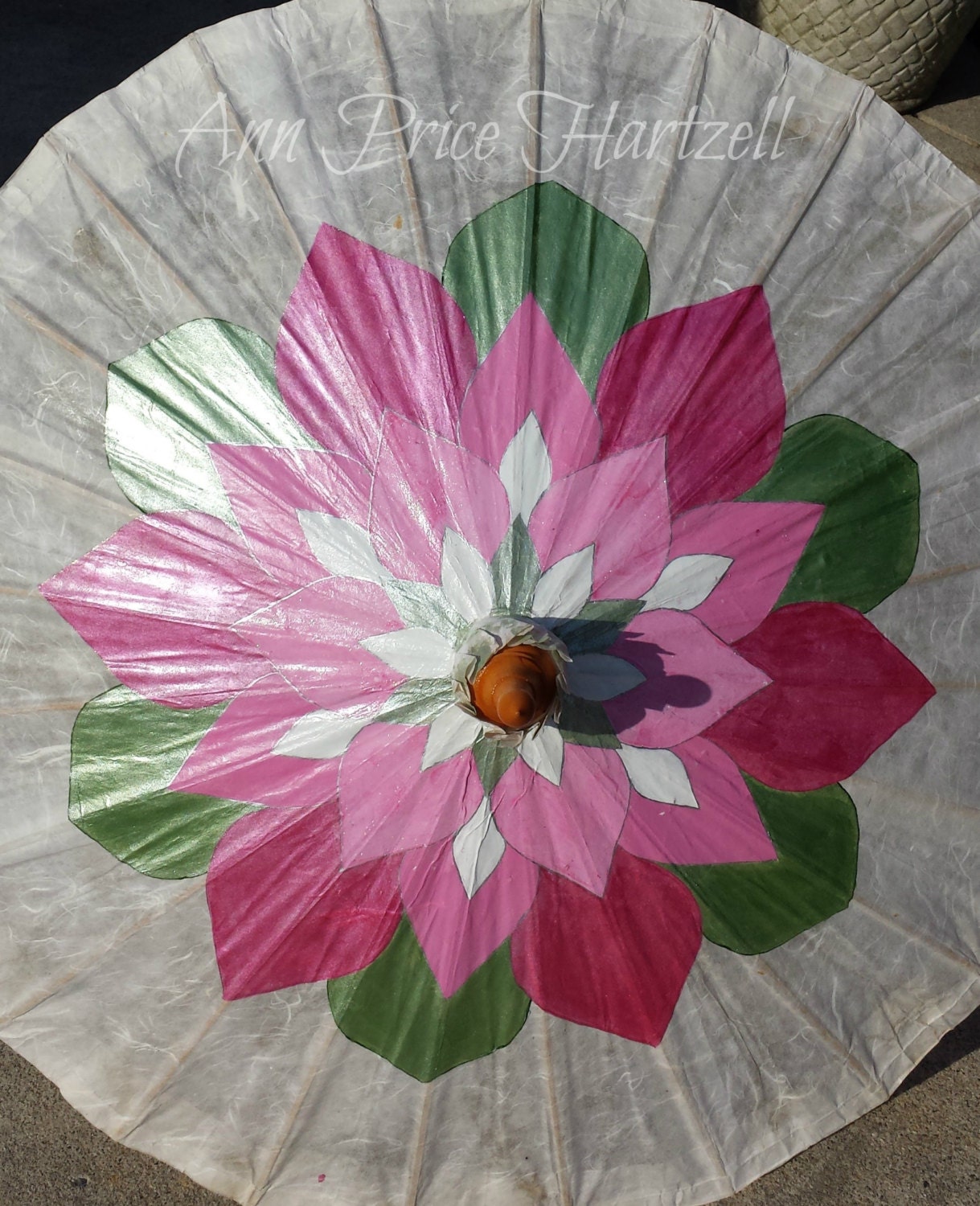 Parasol Pink Lotus Flower Parasol - Etsy