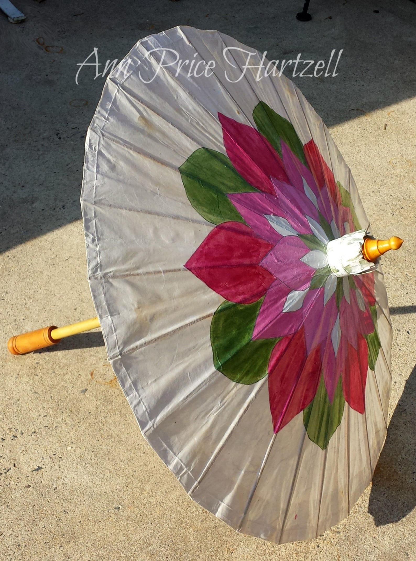 Parasol Pink Lotus Flower Parasol - Etsy