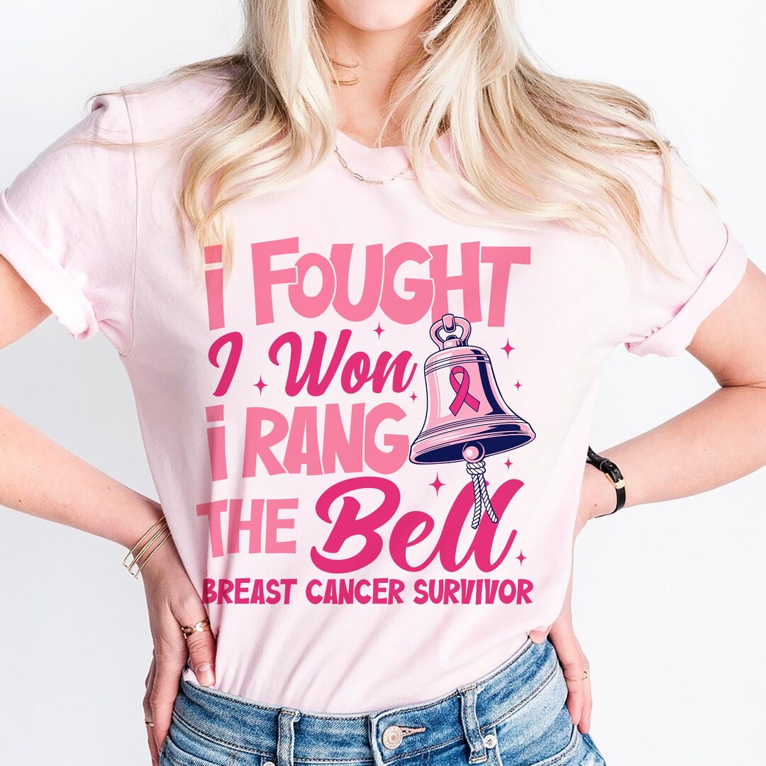 Breast Cancer Awareness Shirt, Ring Cancer Bell, Breast Cancer Survivor ...