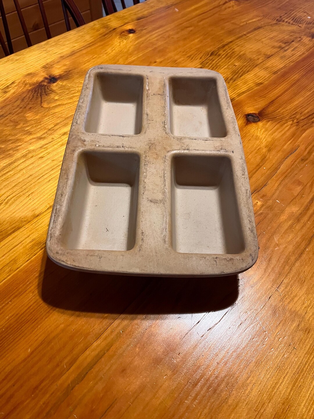 Vintage Pampered CHEF Stoneware Mini Loaf Pan - Etsy