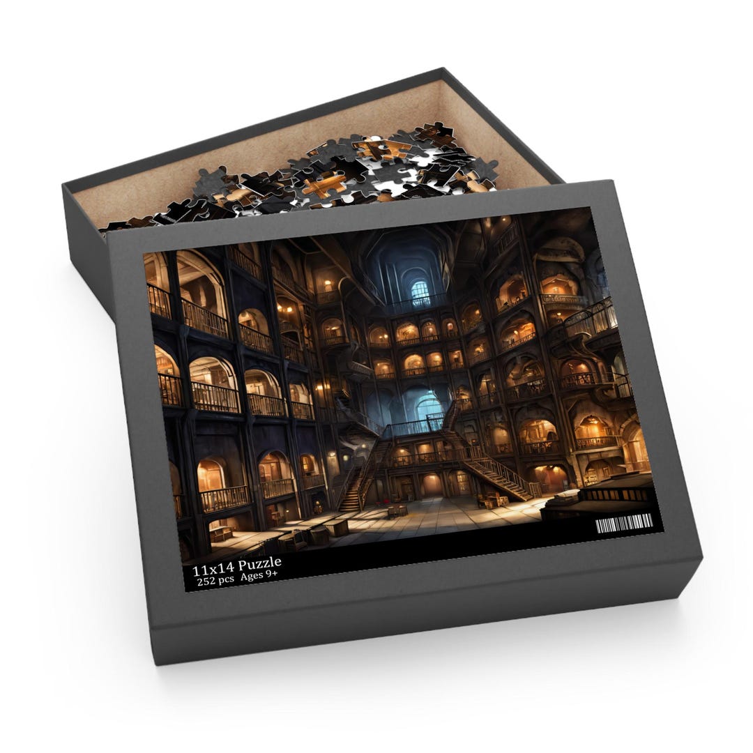Puzzle 500-piece Cutaway Building Room Concept Art, Bioshock Video Game ...